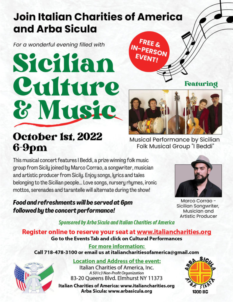 Cultural Performances – Italian Charities of America
